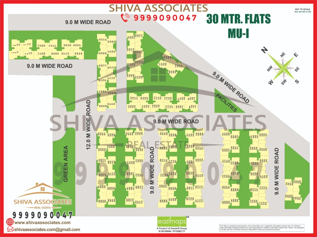 MU-1 30-mtr Greater Noida HD Map Layout Plan of MU-1 30-mtr | Shiva ...